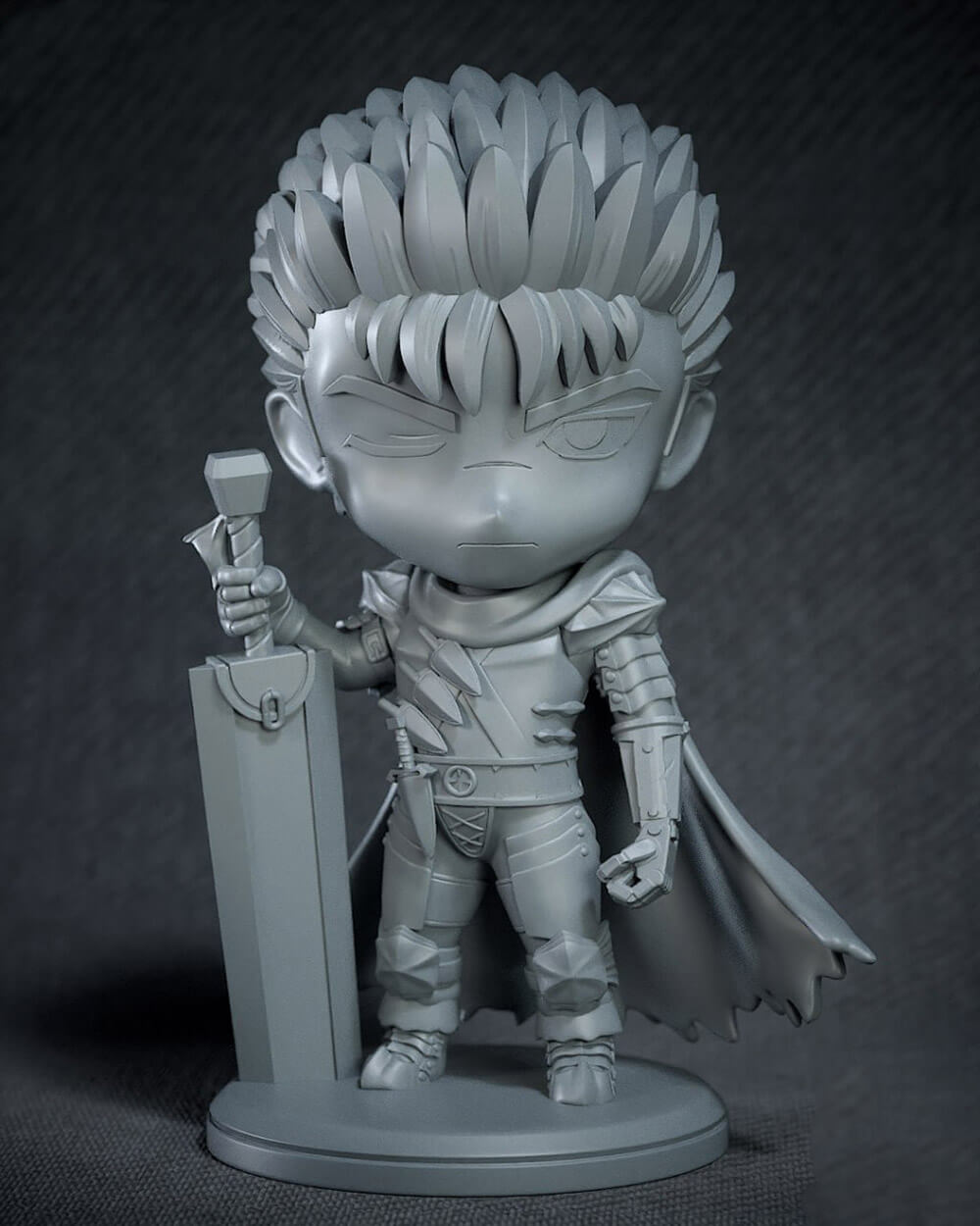 Guts Chibi - Berserk 3D Model by Tan Wan Lin Breda