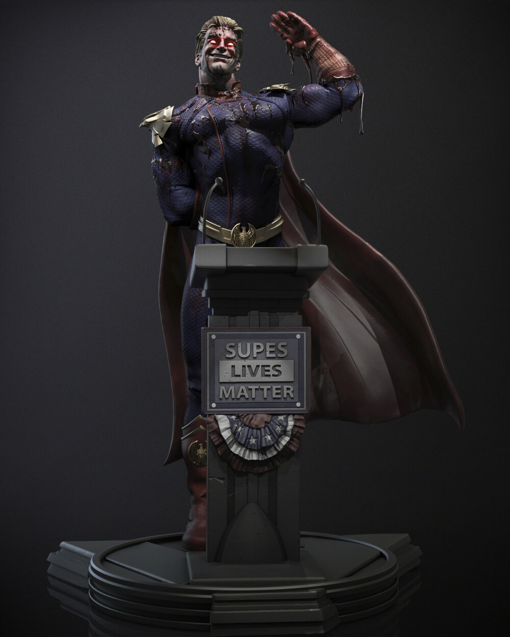 Homelander Statue - 3D Print Model by Tan Wan Lin Breda