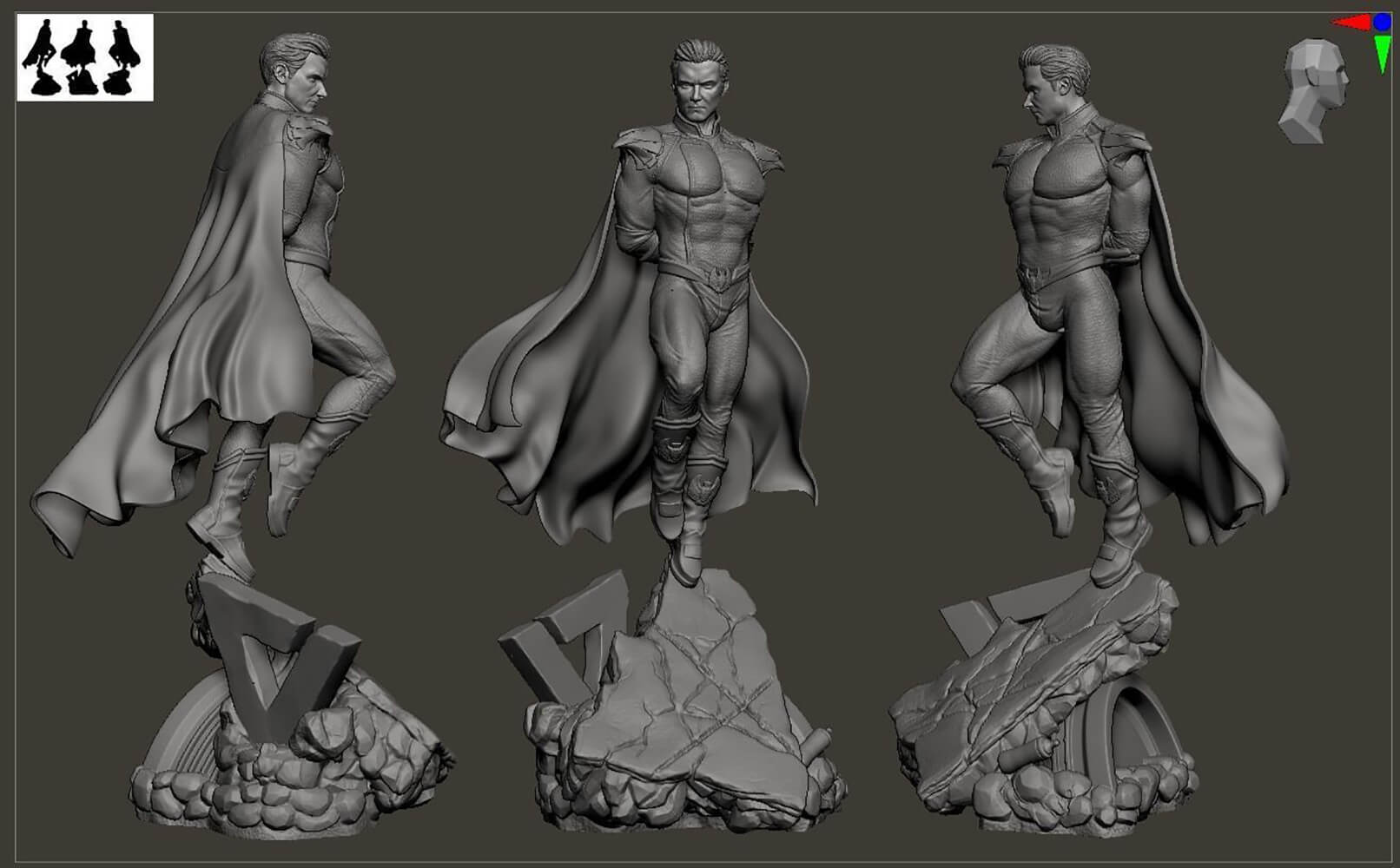 Homelander - The Boys 3D Model by Tan Wan Lin Breda