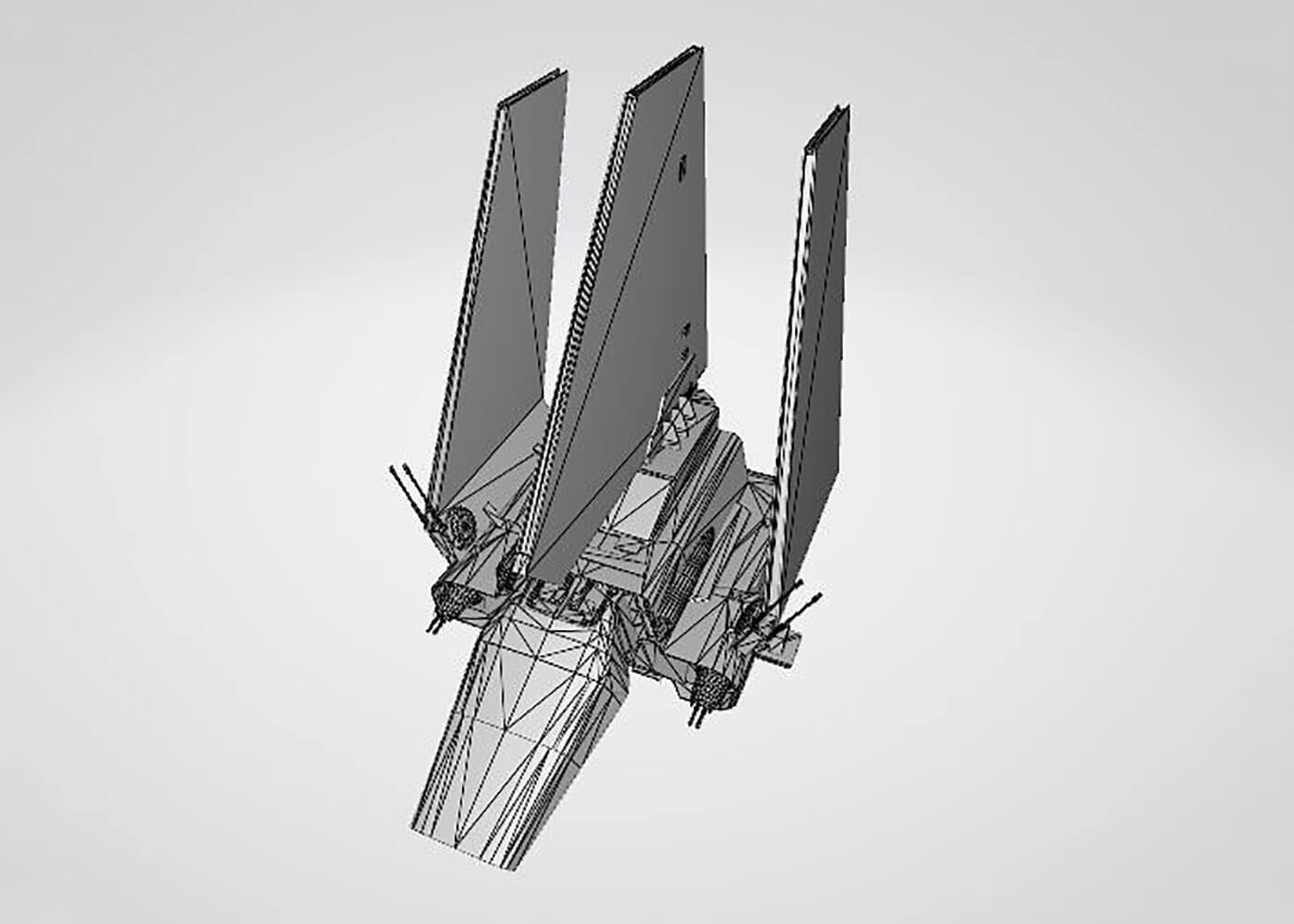 Imperial Lambda Shuttle - 3D Model by Tan Wan Lin Breda