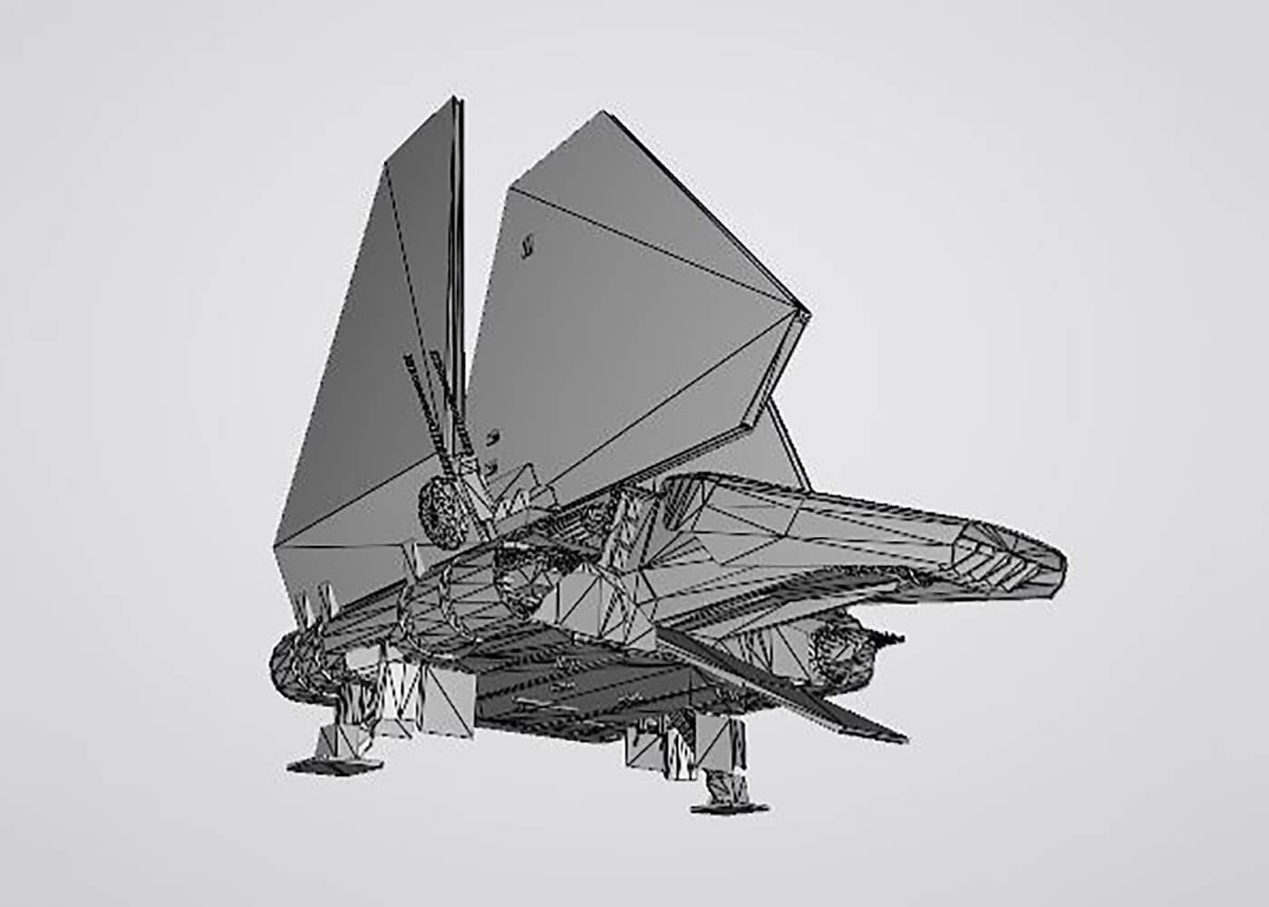 Imperial Lambda Shuttle - 3D Model by Tan Wan Lin Breda