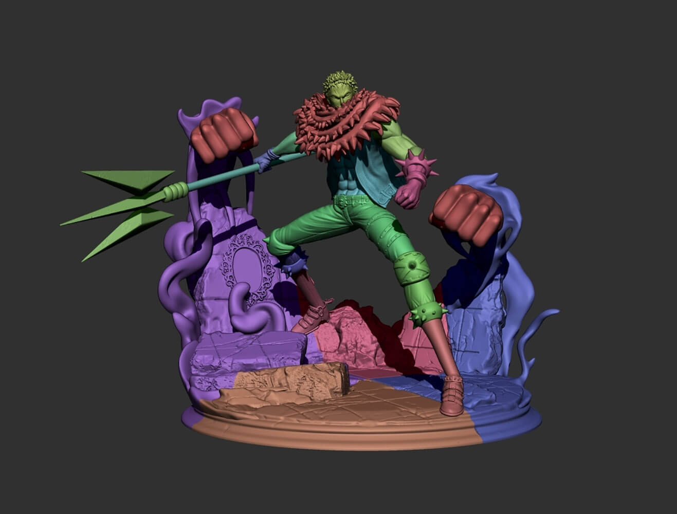 Katakuri - One Piece 3D Model by Tan Wan Lin Breda