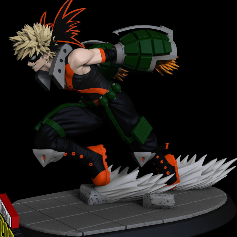 Katsuki Bakugo - My Hero Academia 3D Model by Tan Wan Lin Breda
