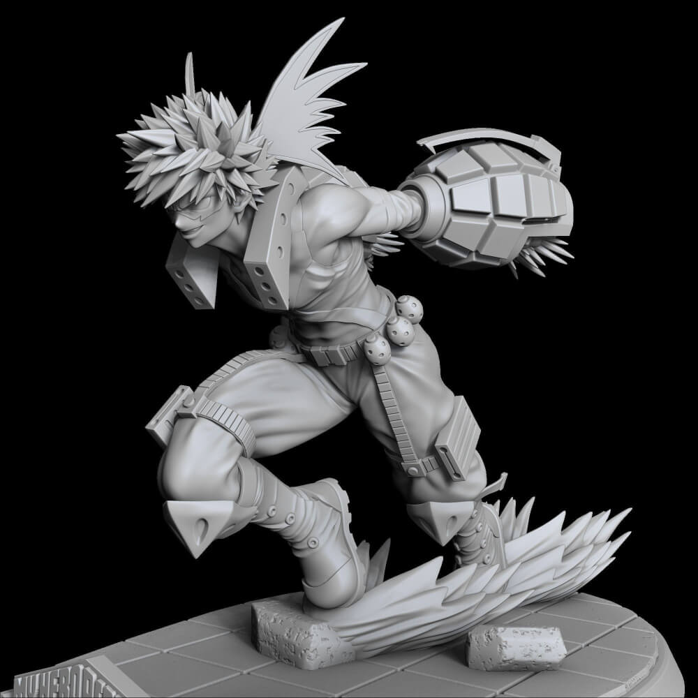 Katsuki Bakugo - My Hero Academia 3D Model by Tan Wan Lin Breda
