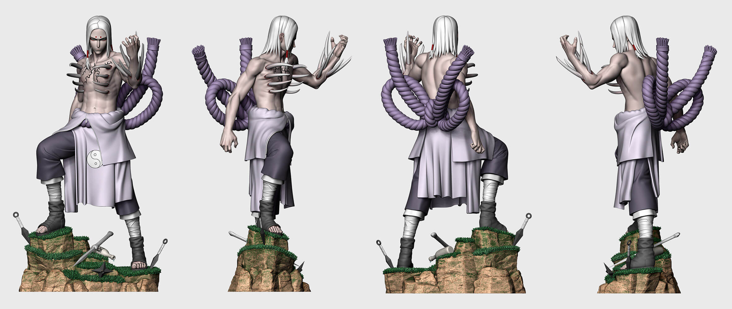 Kimimaro - Naruto 3D Model by Tan Wan Lin Breda