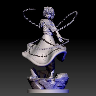 Kurapika - Hunter X Hunter 3D Model by Tan Wan Lin Breda