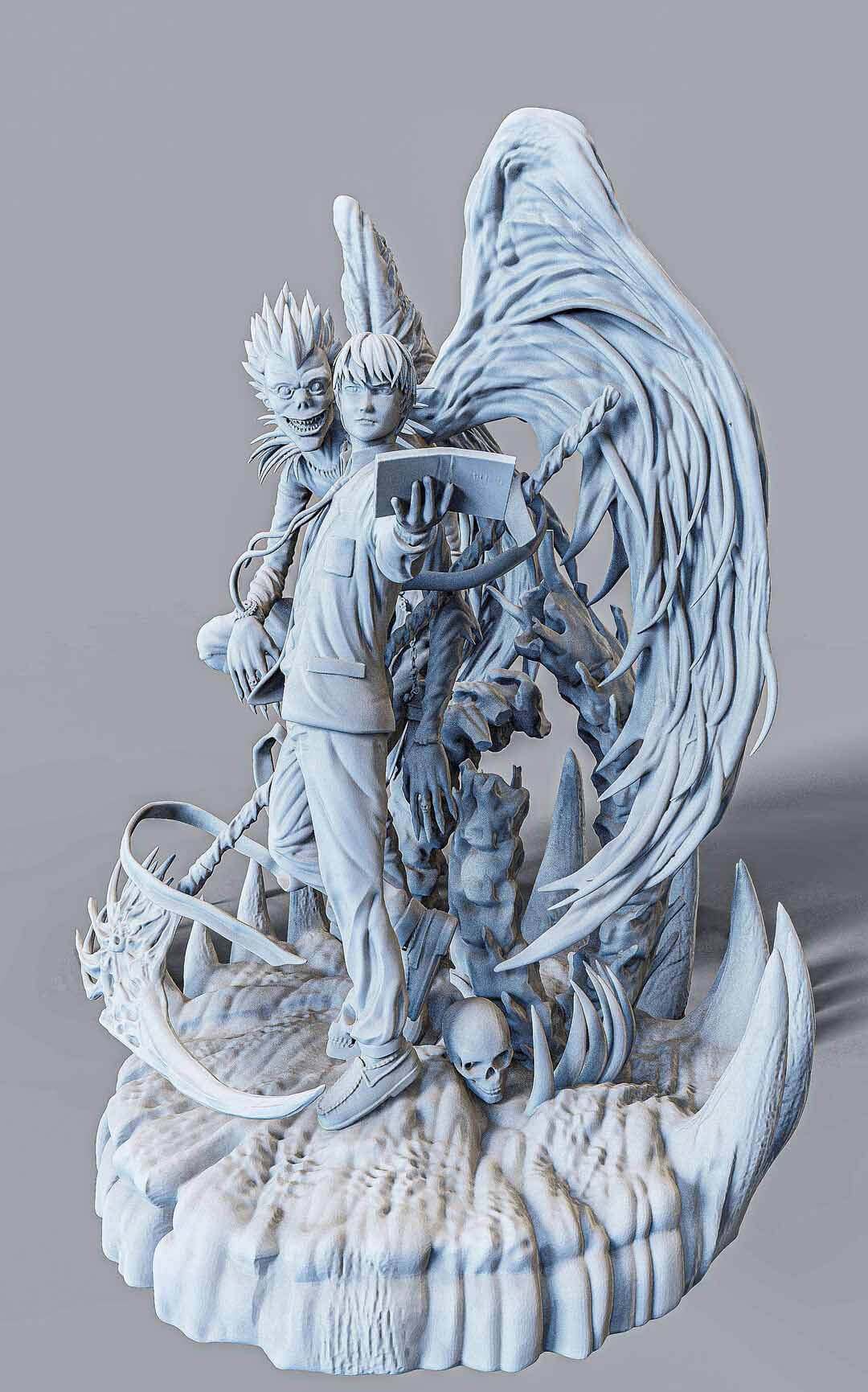 Light and Ryuk From Death Note - 3D Model by Tan Wan Lin Breda