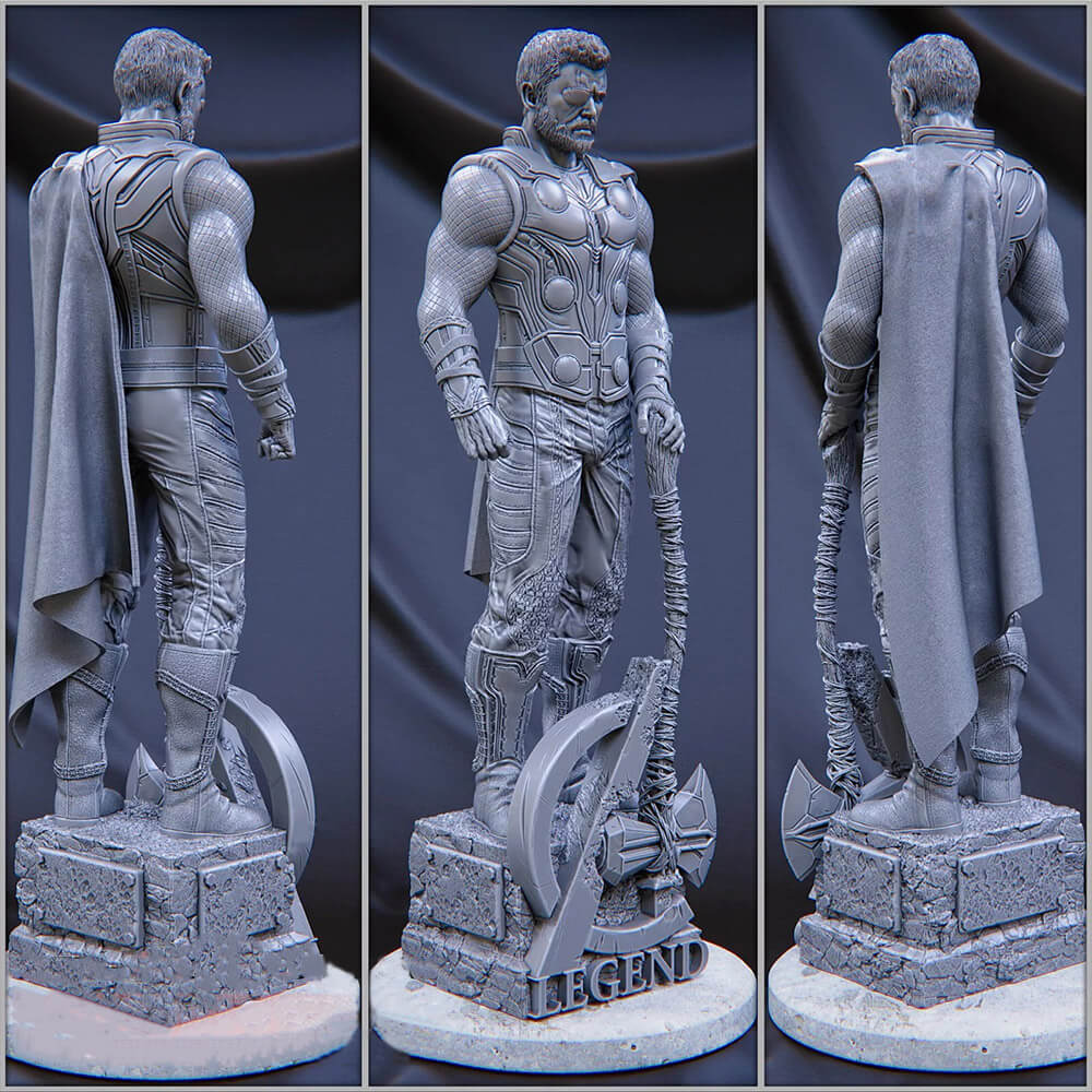 Legend Thor Statue - 3D Model by Tan Wan Lin Breda