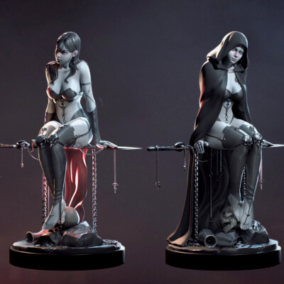 Levitating Necromancer - 3D Model by Tan Wan Lin Breda
