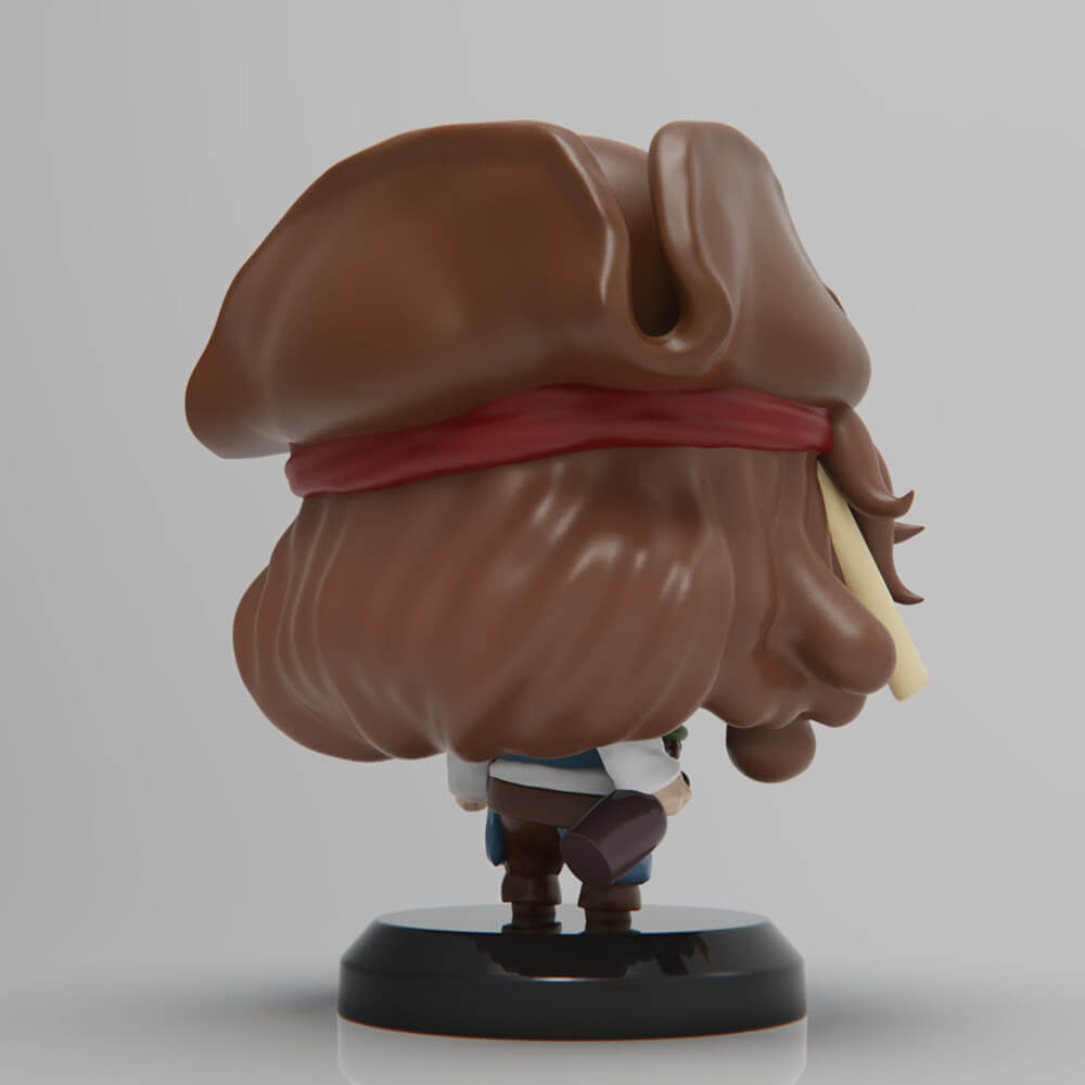 Pirates of The Caribbean - Jack Sparrow 3D Model by Tan Wan Lin Breda