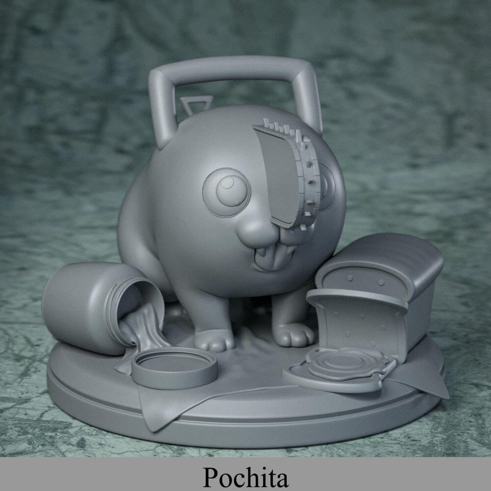 Pochita - Chainsaw Man 3D Model by Tan Wan Lin Breda