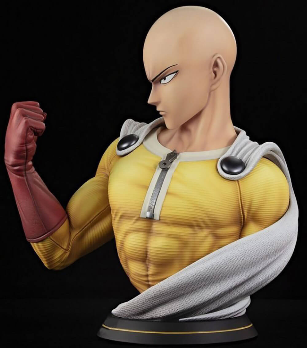 Saitama Bust - 3D Model by Tan Wan Lin Breda