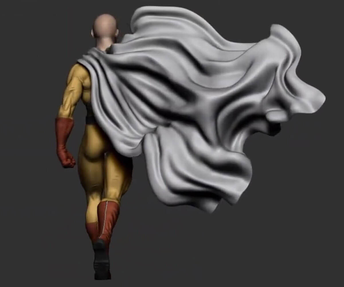 Saitama Statue - 3D Model by Tan Wan Lin Breda