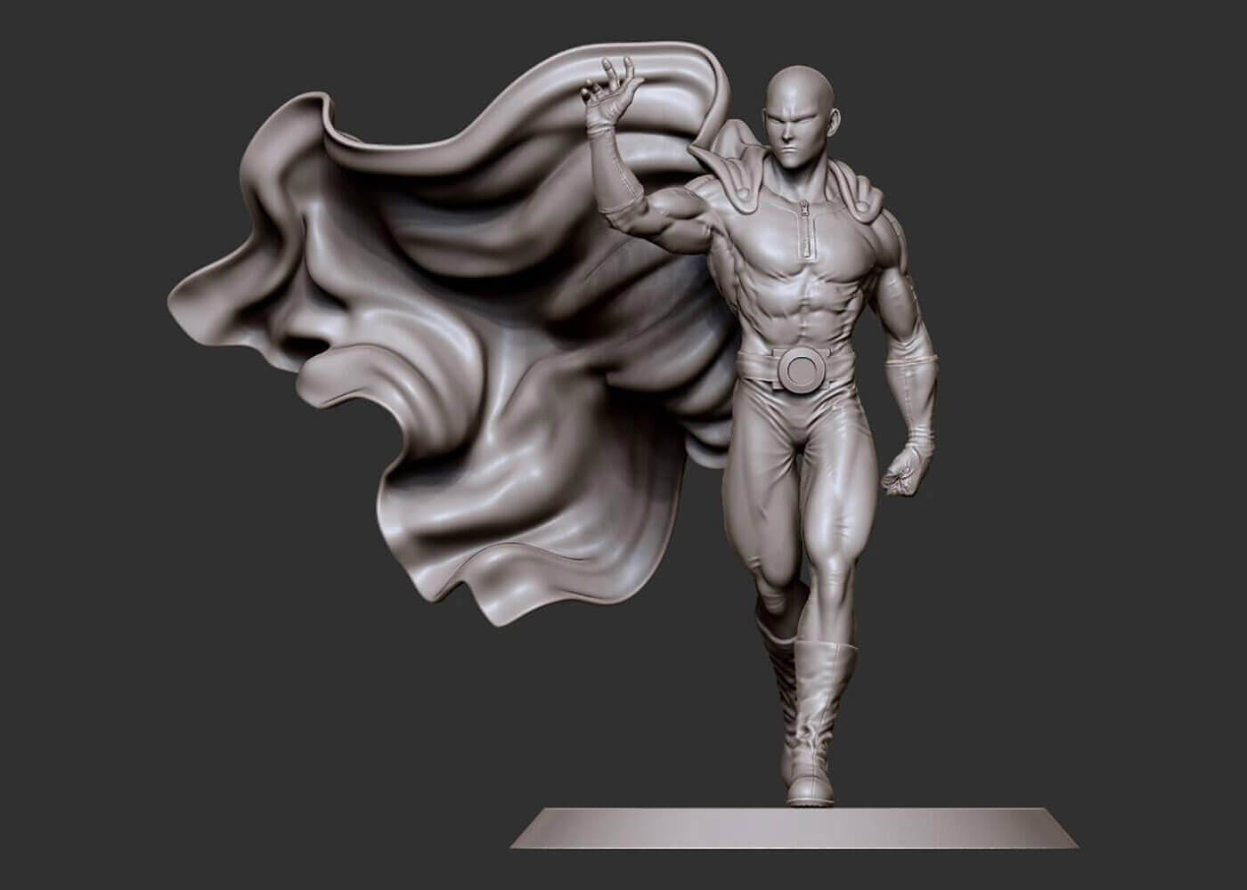 Saitama Statue - 3D Model by Tan Wan Lin Breda
