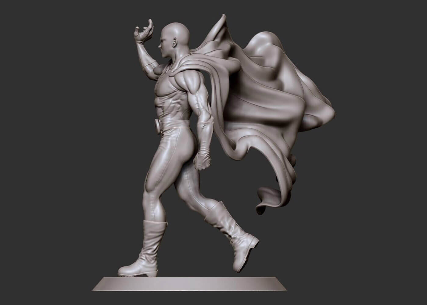 Saitama Statue - 3D Model by Tan Wan Lin Breda