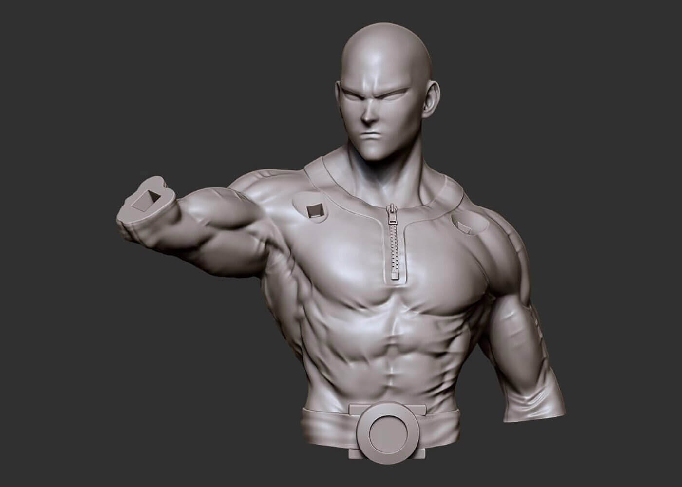 Saitama Statue - 3D Model by Tan Wan Lin Breda
