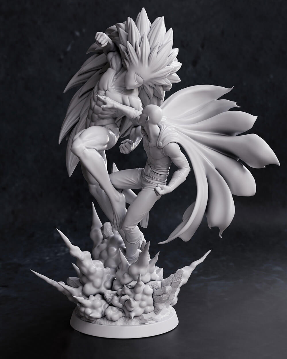 Saitama Vs Boros - One Punch Man 3D Model by Tan Wan Lin Breda