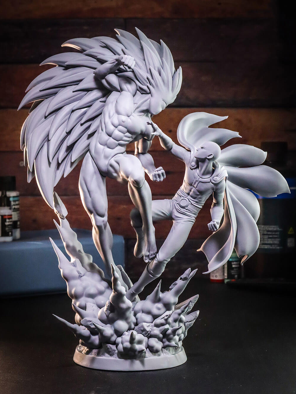 Saitama Vs Boros - One Punch Man 3D Model by Tan Wan Lin Breda