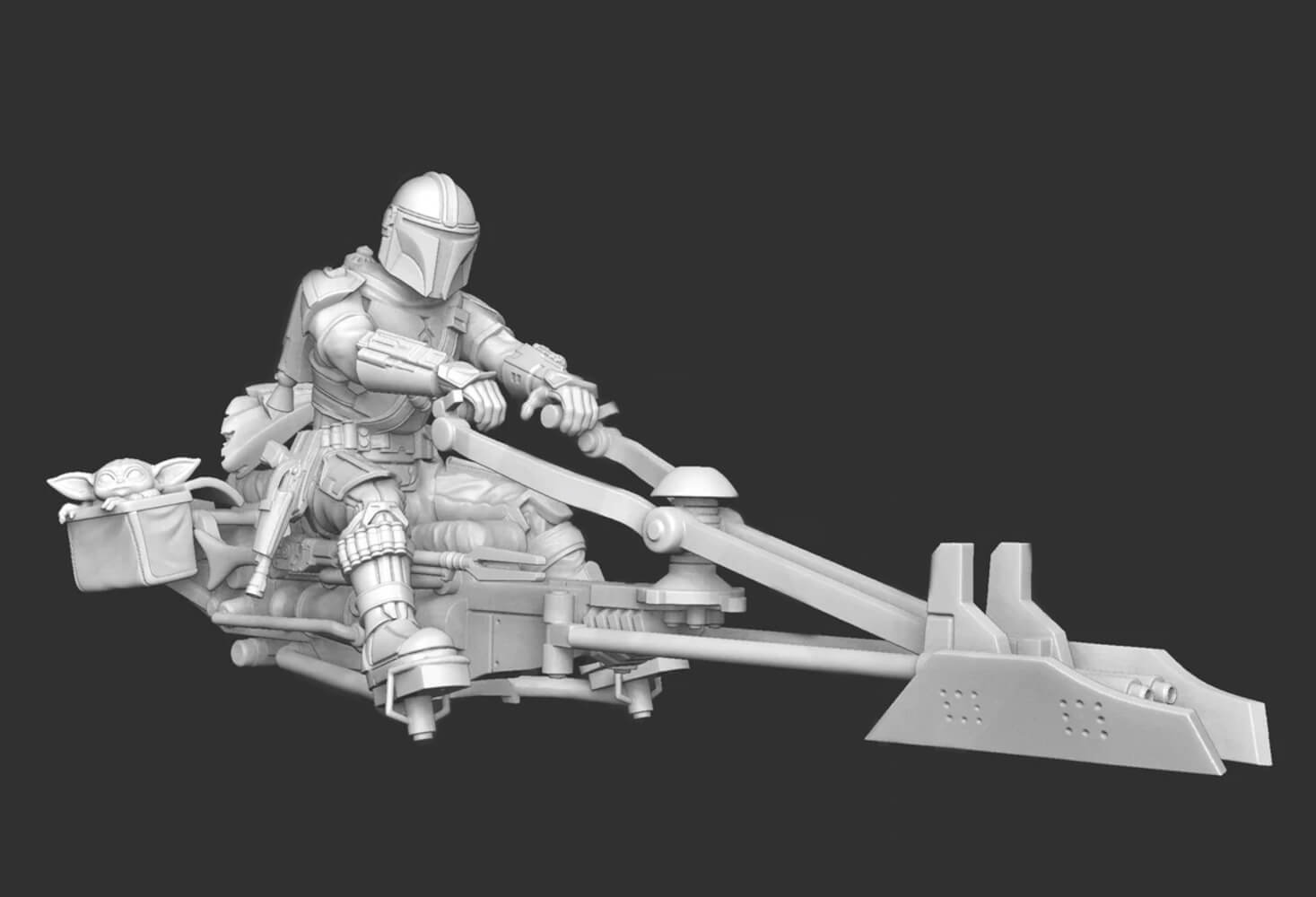 Speeder Mando - 3D Model by Tan Wan Lin Breda