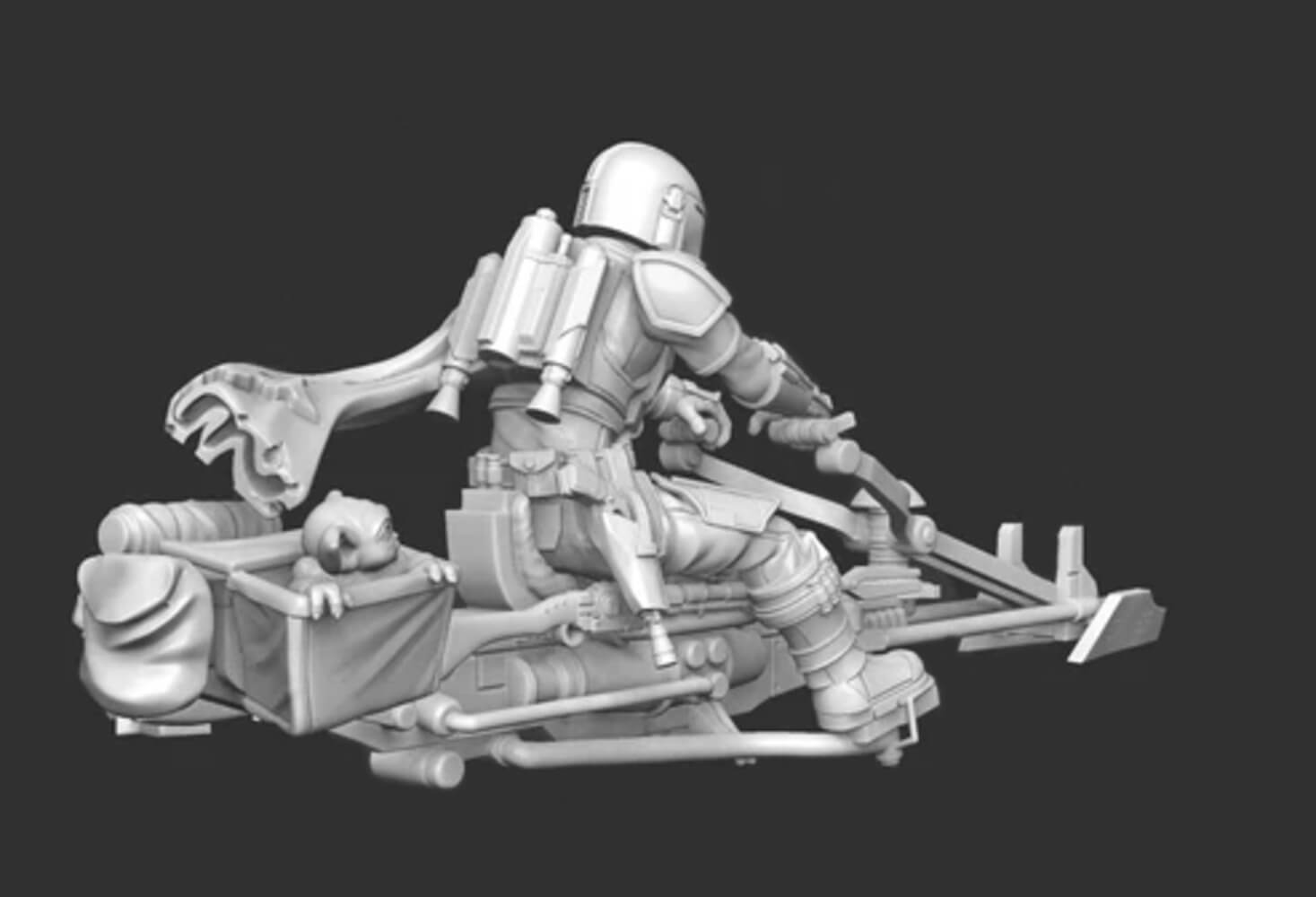 Speeder Mando - 3D Model by Tan Wan Lin Breda