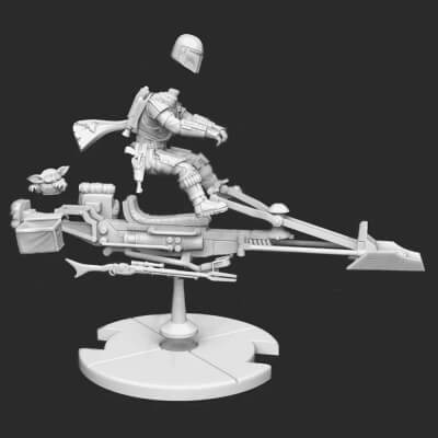 Speeder Mando - 3D Model by Tan Wan Lin Breda