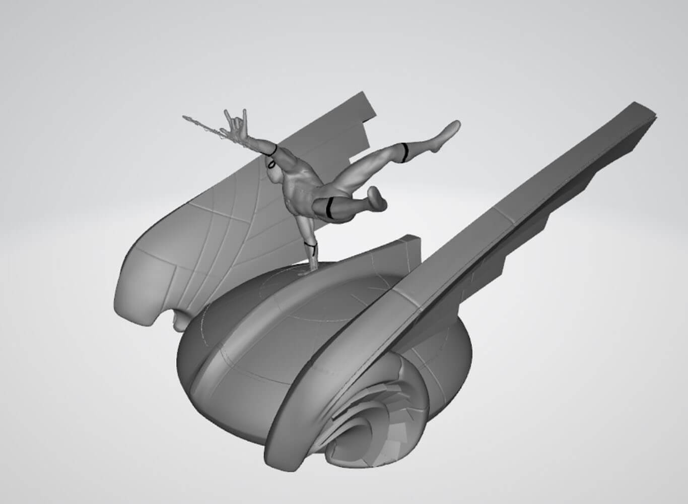 Spiderman Marvel Miniature - 3D Print Model by Tan Wan Lin Breda