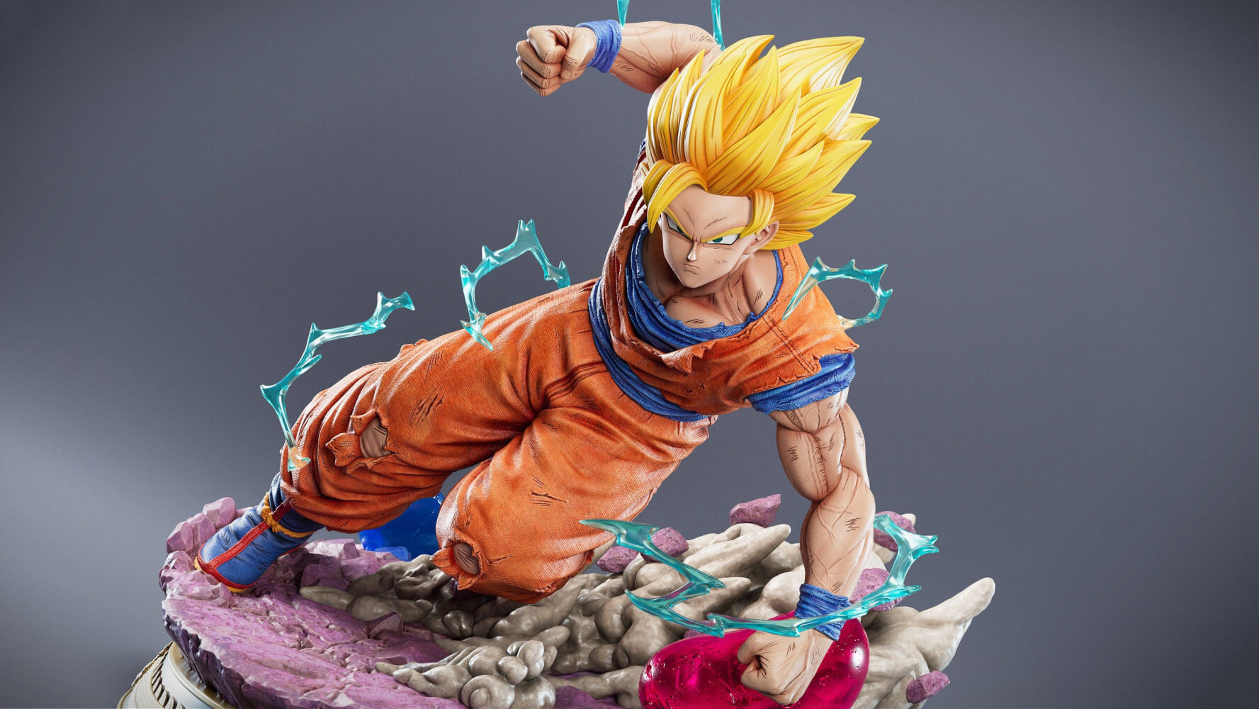 Super Saiyan 3 Goku - 3D Model by Tan Wan Lin Breda