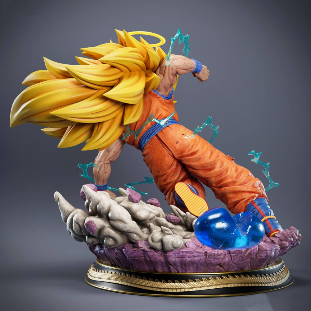Super Saiyan 3 Goku - 3D Model by Tan Wan Lin Breda