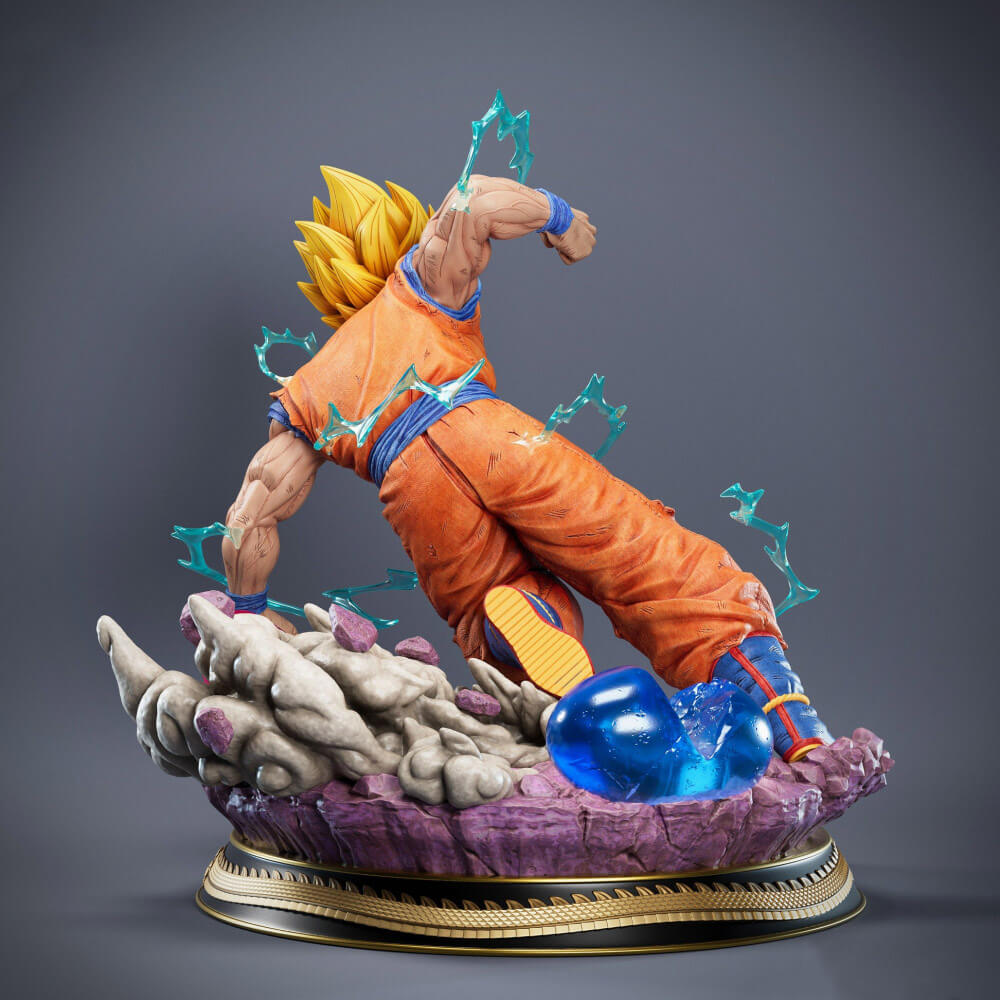 Super Saiyan 3 Goku - 3D Model by Tan Wan Lin Breda