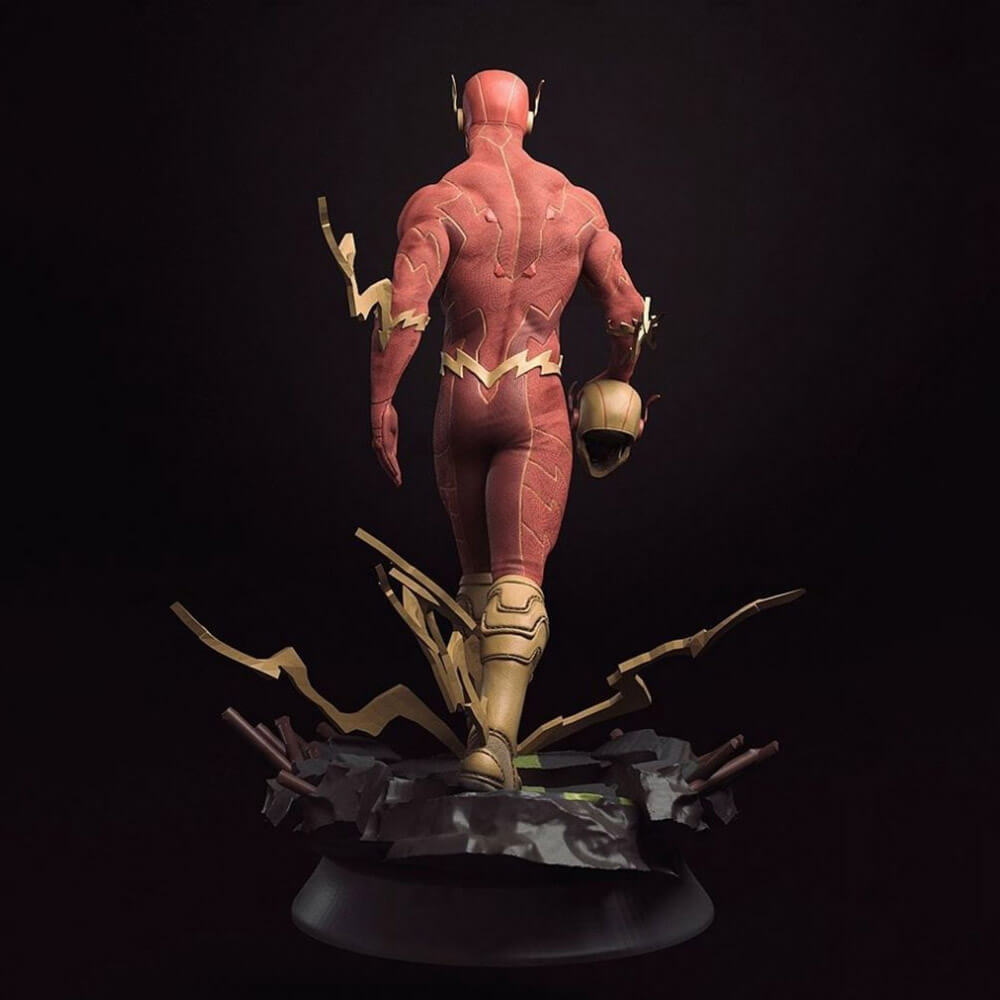 The Flash Statue - 3D Model by Tan Wan Lin Breda