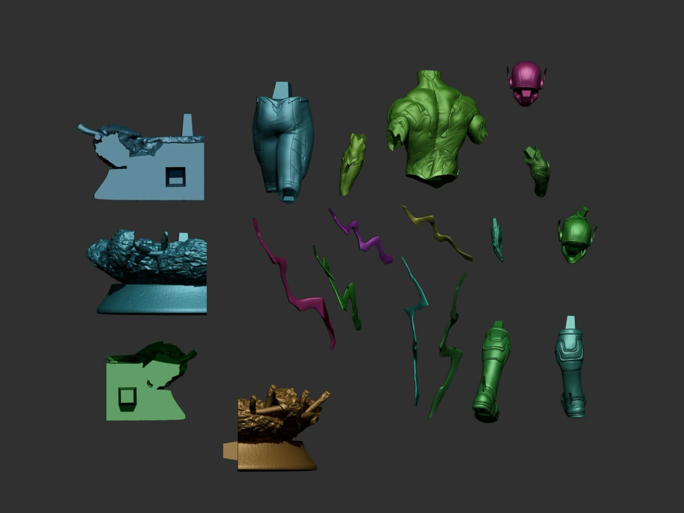 The Flash Statue - 3D Print Model by Tan Wan Lin Breda