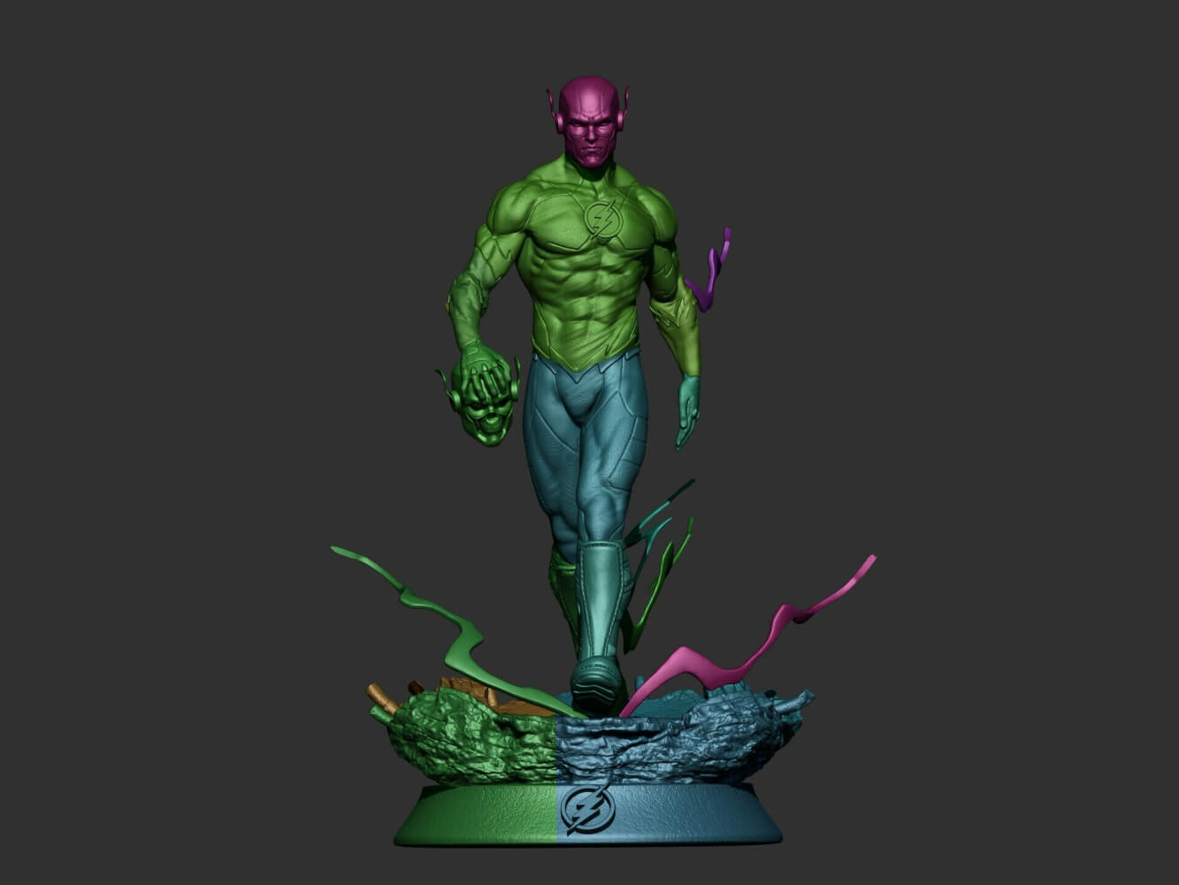 The Flash Statue - 3D Print Model by Tan Wan Lin Breda