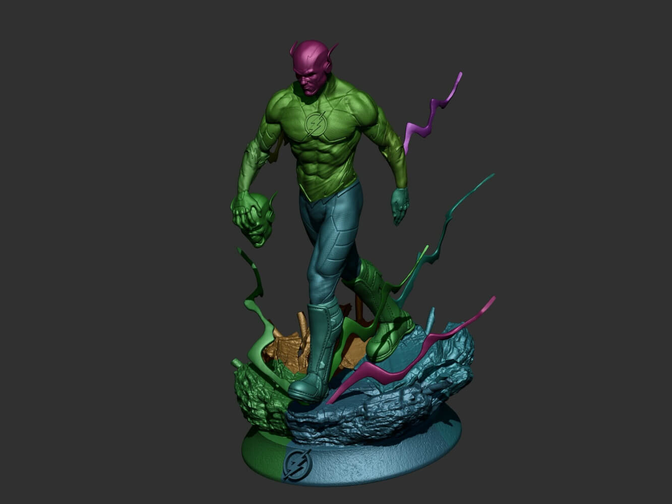 The Flash Statue - 3D Model by Tan Wan Lin Breda