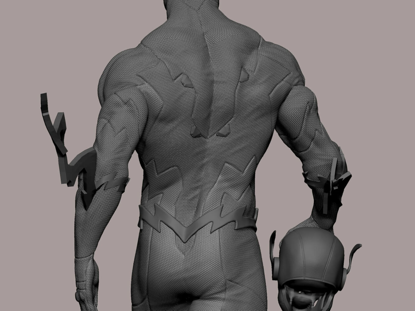 The Flash Statue - 3D Print Model by Tan Wan Lin Breda