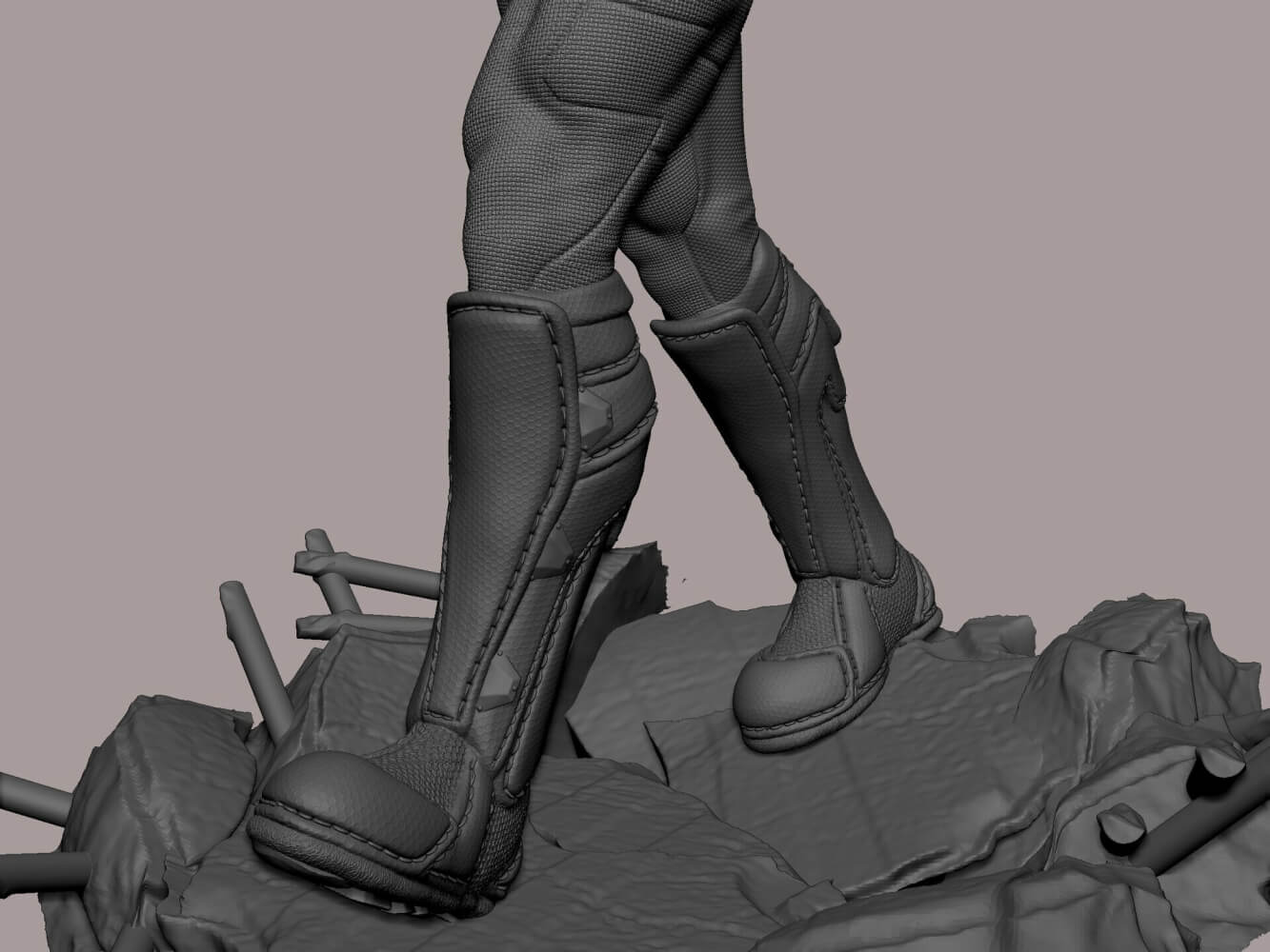 The Flash Statue - 3D Print Model by Tan Wan Lin Breda