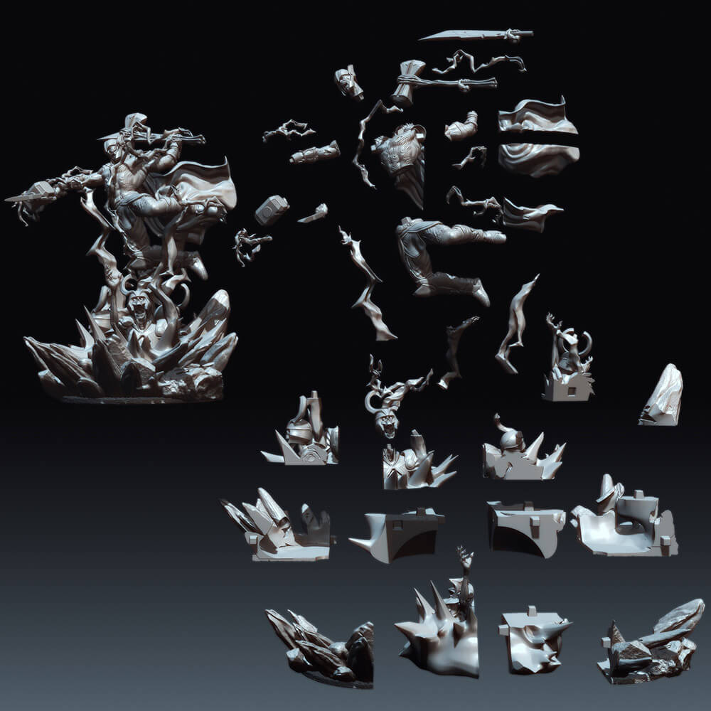 Thor Sculpture - 3D Model by Tan Wan Lin Breda