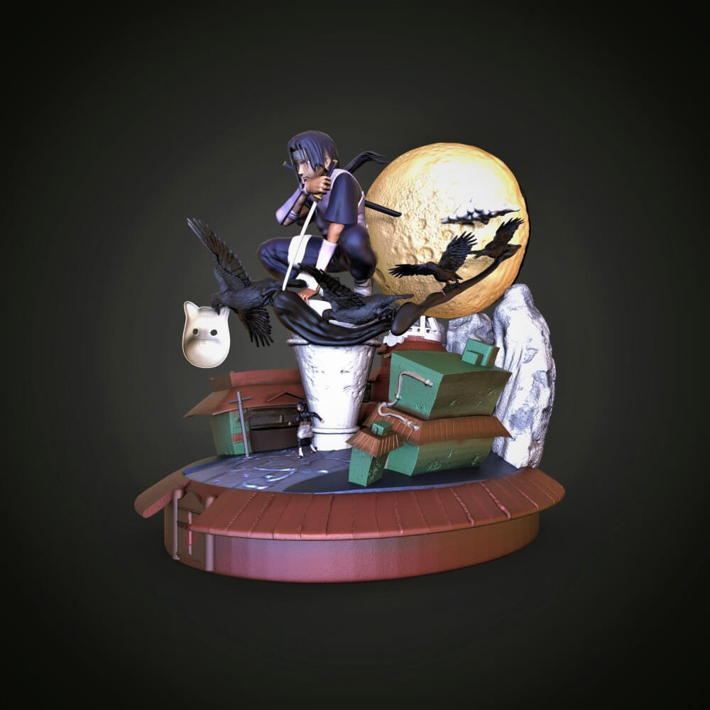 Uchiha Itachi - Naruto 3D Model by Tan Wan Lin Breda