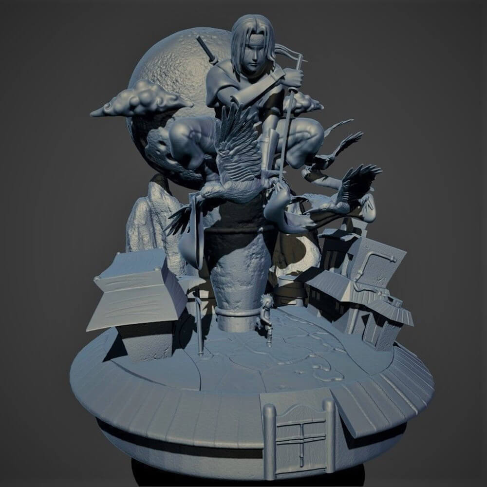 Uchiha Itachi - Naruto 3D Model by Tan Wan Lin Breda