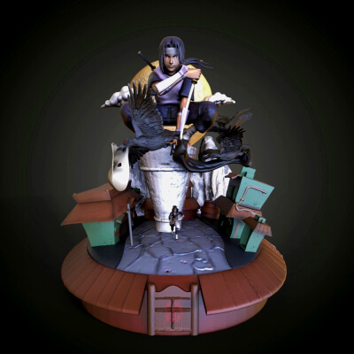 Uchiha Itachi - Naruto 3D Model by Tan Wan Lin Breda