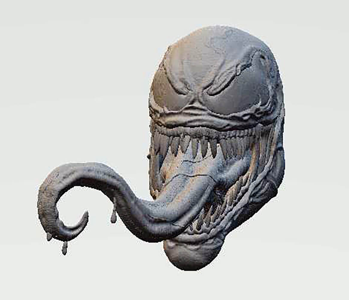 Venom Bust Statues - 3D Model by Tan Wan Lin Breda