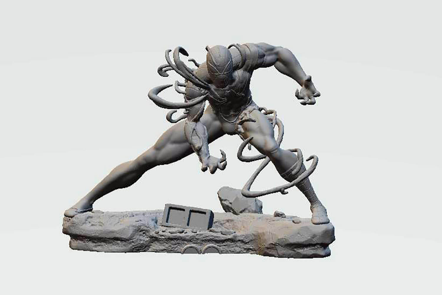 Venom Take Over Spiderman - 3D Print Model by Tan Wan Lin Breda