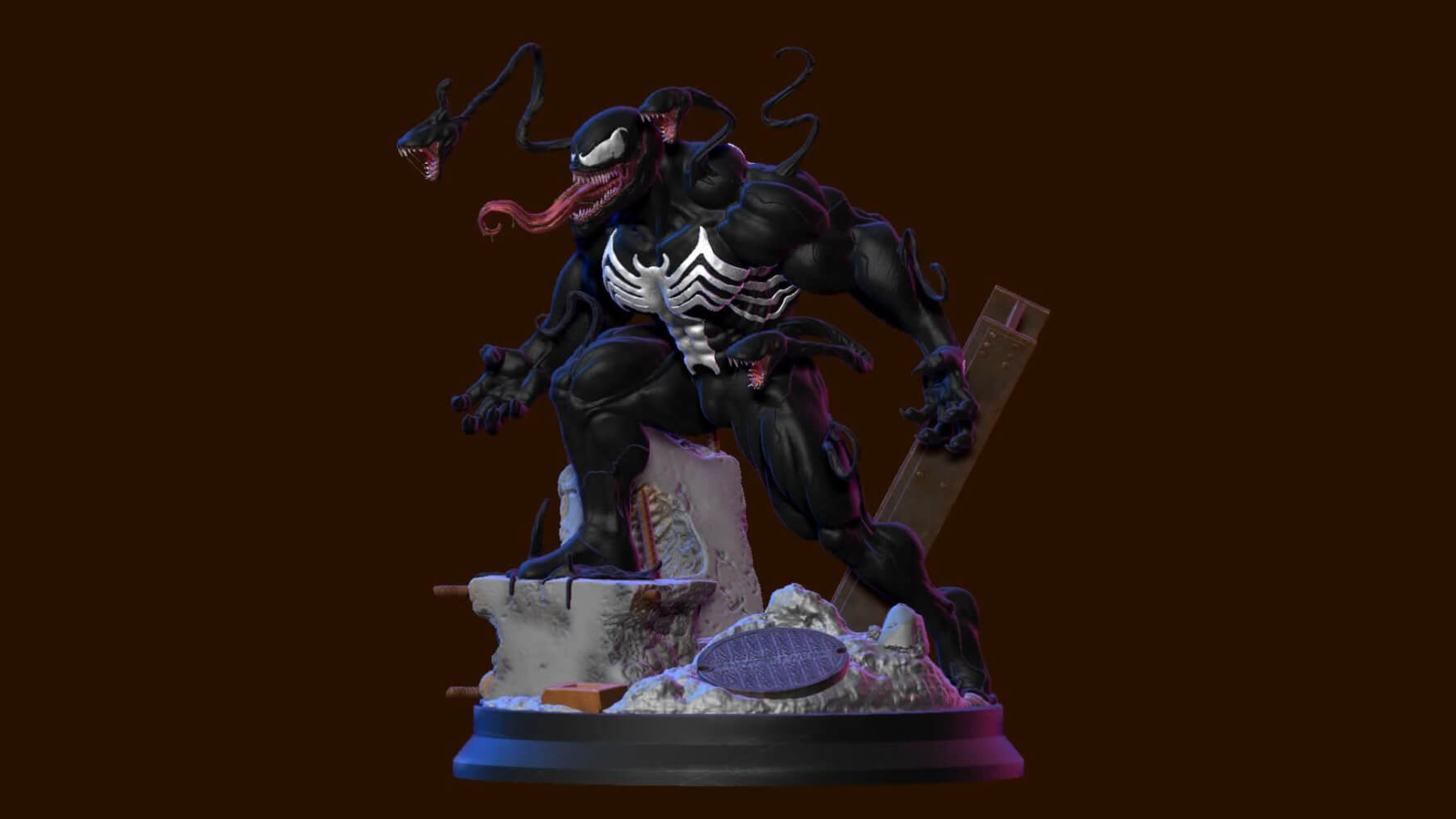 Venom (Venom) - 3D Print Model by Tan Wan Lin Breda