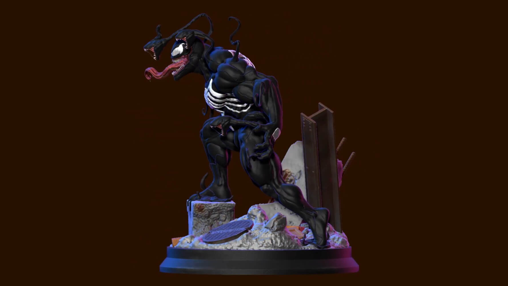 Venom (Venom) - 3D Print Model by Tan Wan Lin Breda