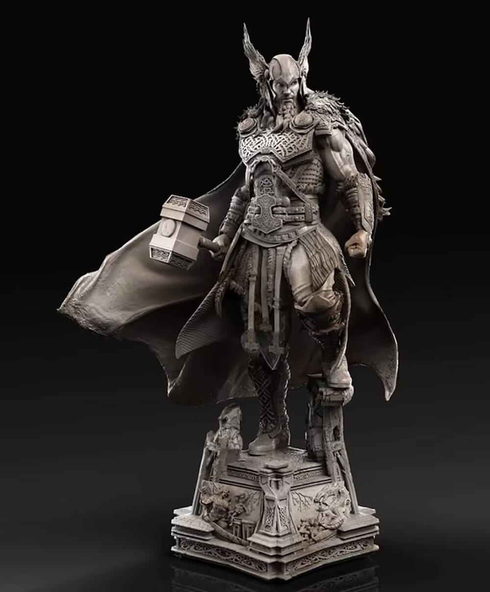 Viking Thor Statues - 3D Model by Tan Wan Lin Breda