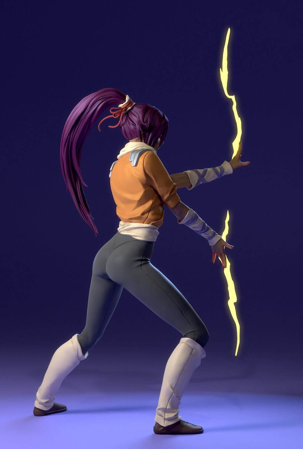 Yoruichi Shihoin - 3D Model by Tan Wan Lin Breda