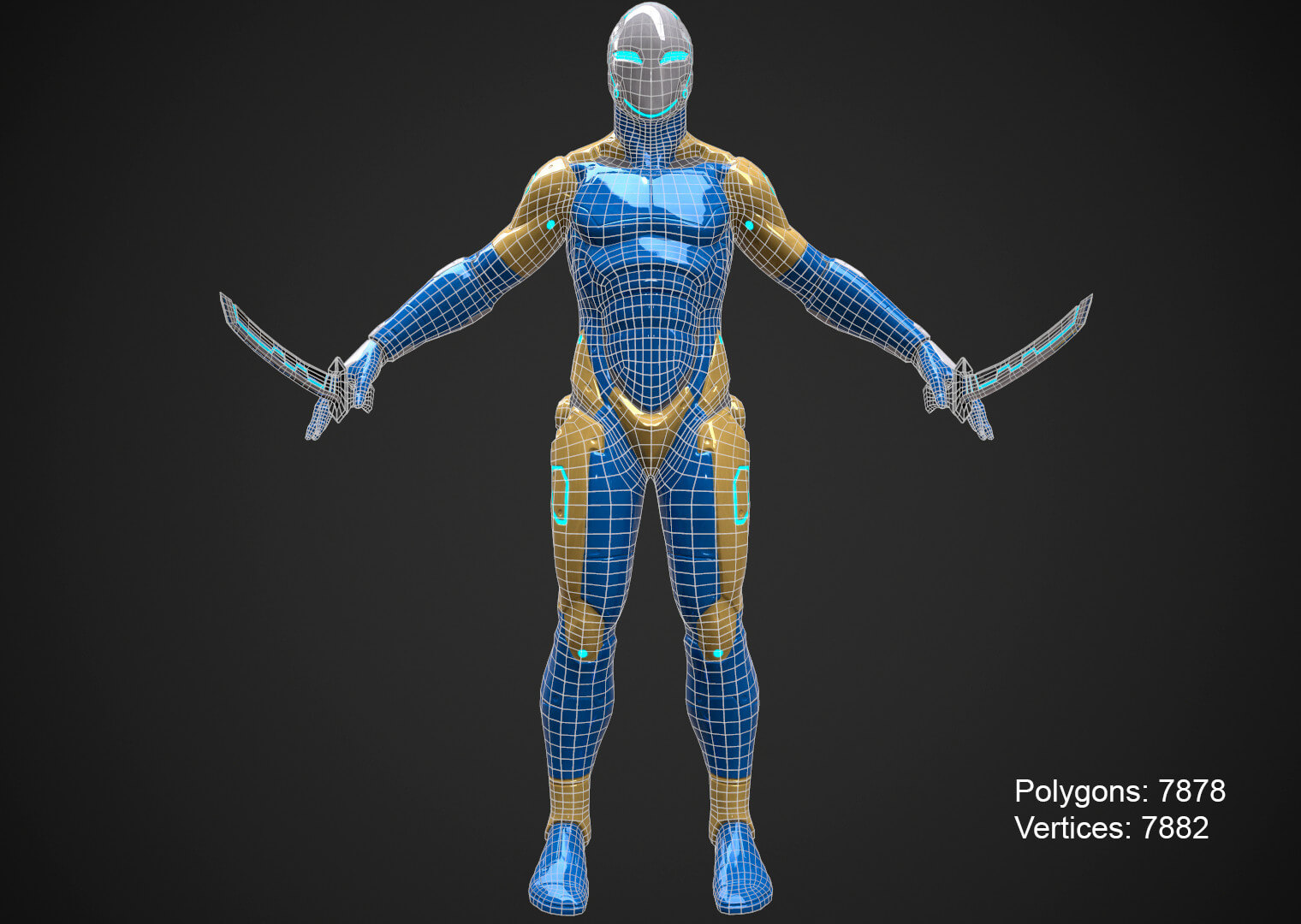 Cyborg Ninja - 3D Model by tanatomorf