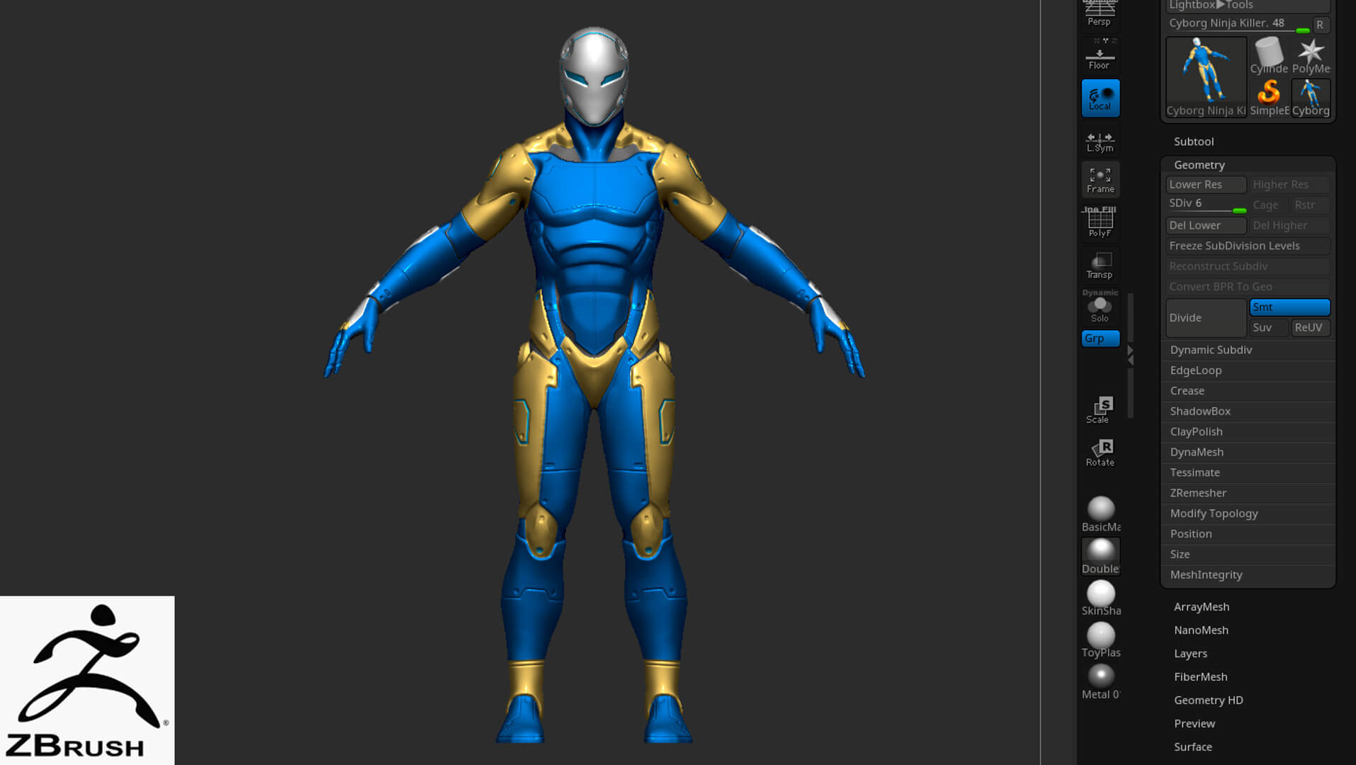 Cyborg Ninja - 3D Model by tanatomorf