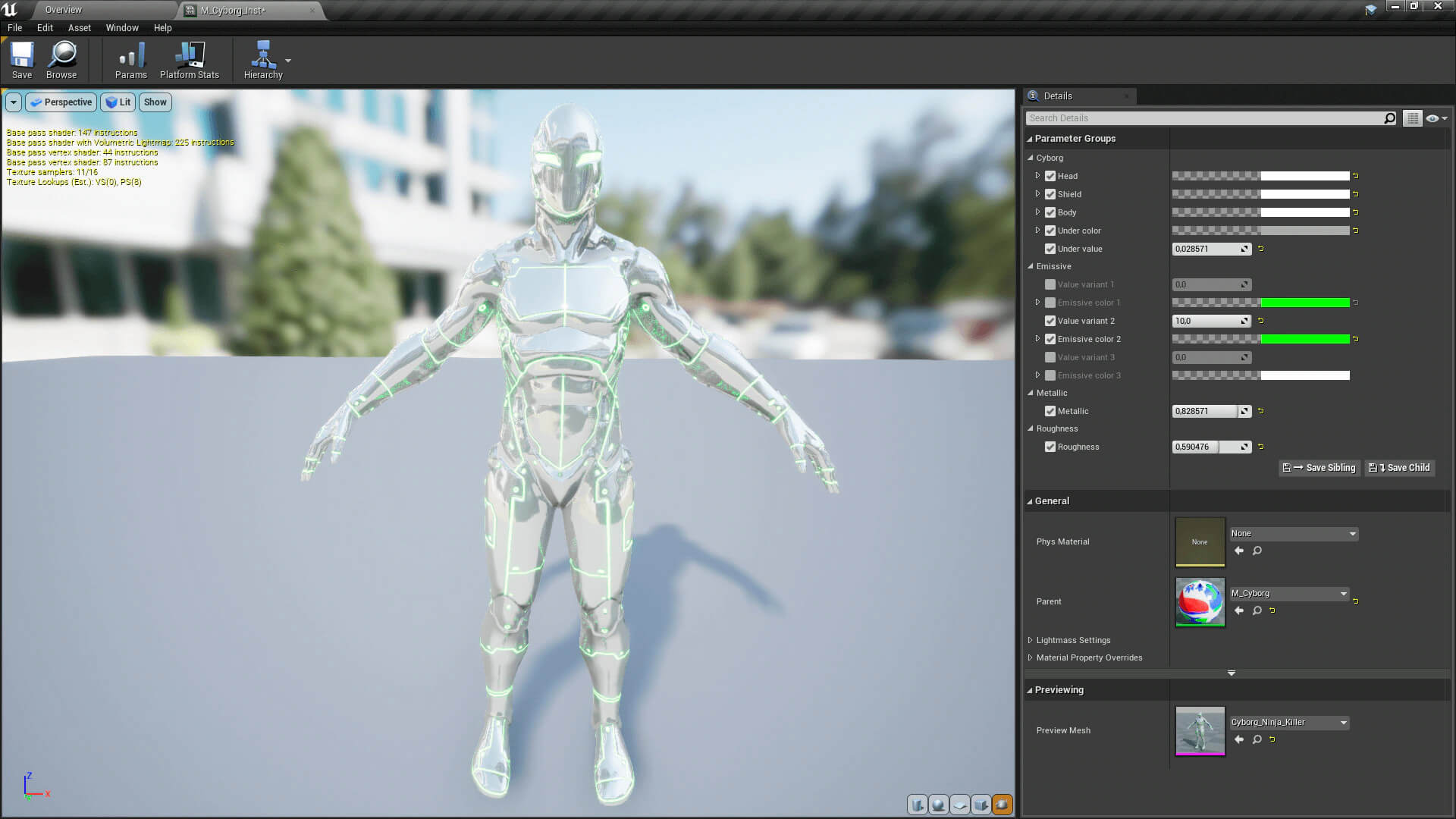 Cyborg Ninja - 3D Model by tanatomorf