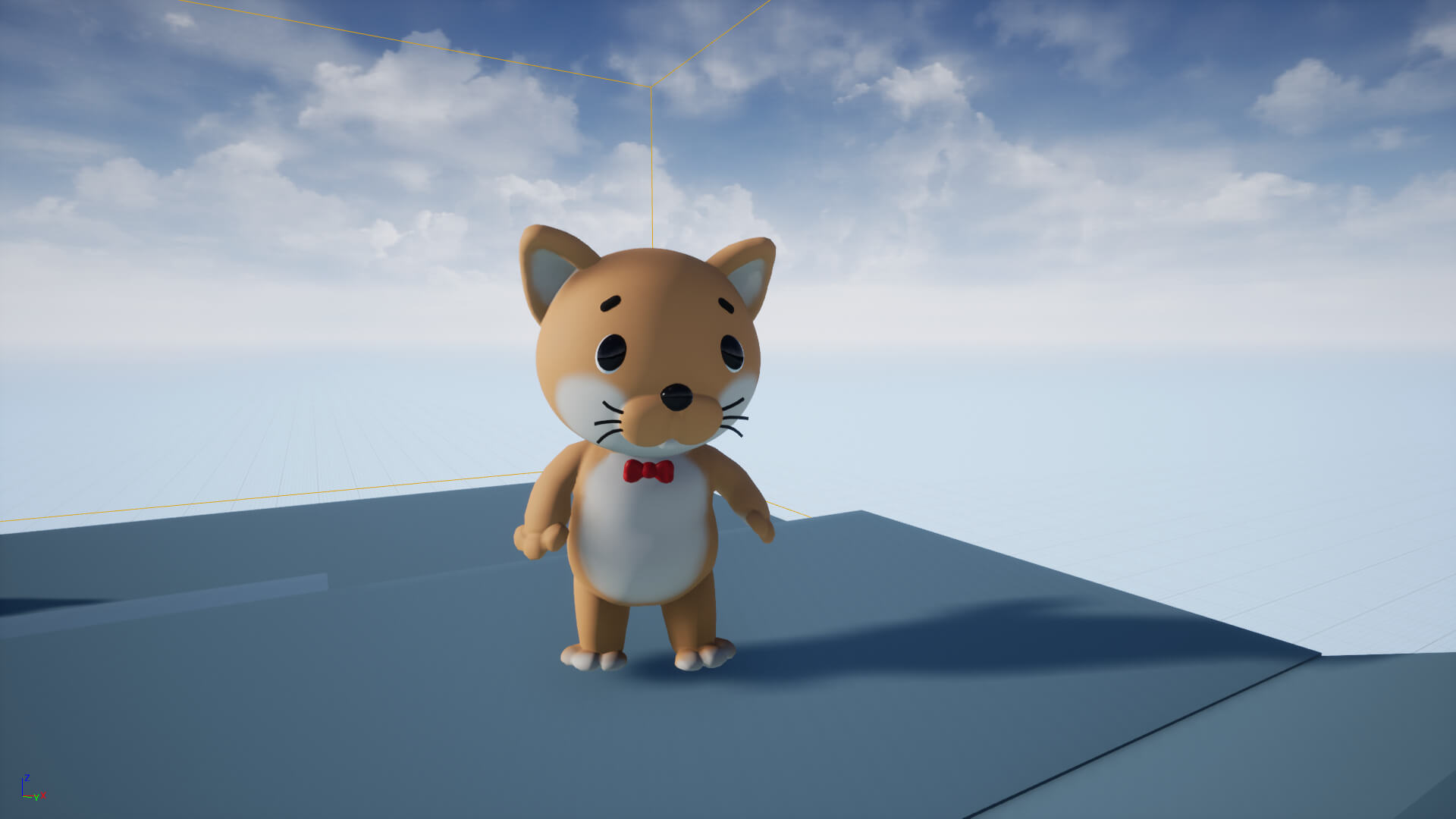 Cat Cartoon - 3D Model by tanchik