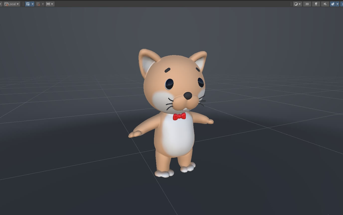 Cat Cartoon - 3D Model by tanchik